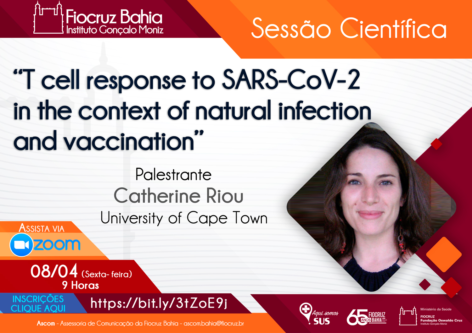 Sessão Científica – T cell response to SARS-CoV-2 in the context of ...